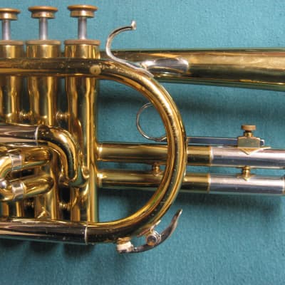 Vintage '65 - '70 Buescher Aristocrat cornet with case | Reverb
