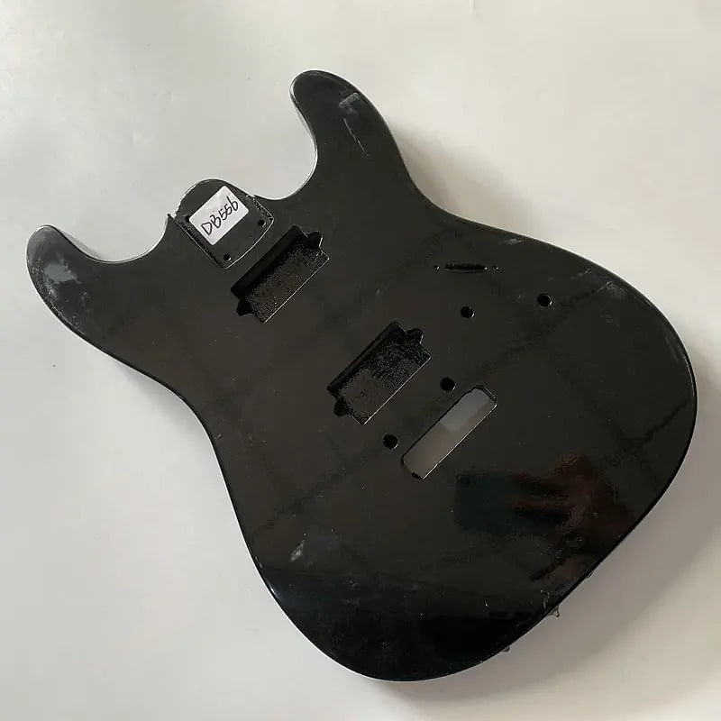 HH Solid Basswood Black Telecaster Tele Style Guitar Body | Reverb