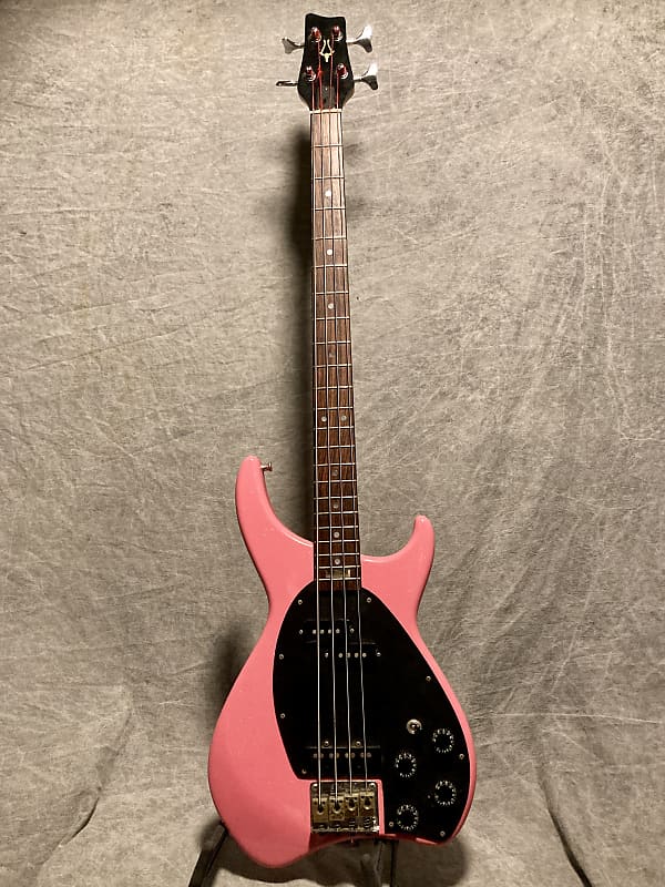Daion Savage bass 1983 - pink refin | Reverb