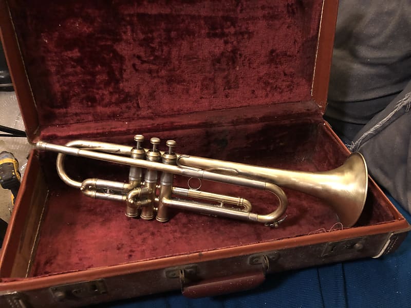 Holton Model 48 Revelation Trumpet 1946 Raw Brass | Reverb