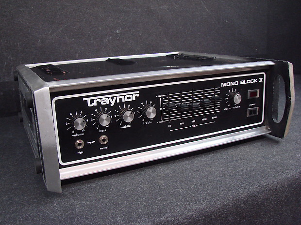 Vintage Traynor Mono Block II Bass Guitar Amplifier Head Made | Reverb
