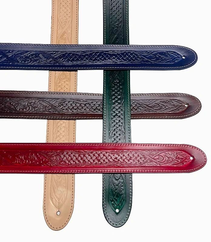 Leathergraft Texas Embossed Strap-Natural | Reverb