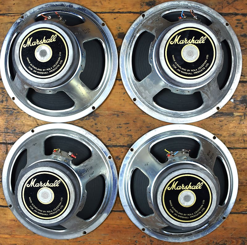 Pair (2x ) Marshall label Celestion G12-65 T3120 speakers | Reverb