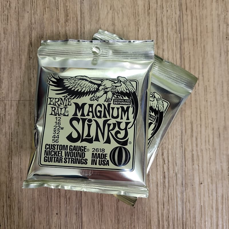 Ernie Ball 2 x sets 2618 Magnum Slinky 12-56 (w22) | Reverb