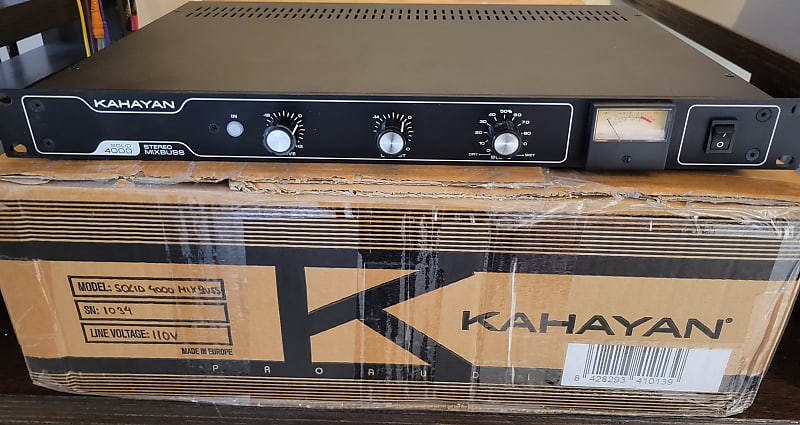 Kahayan Solid 4000 Mix Buss 2020s - Black | Reverb