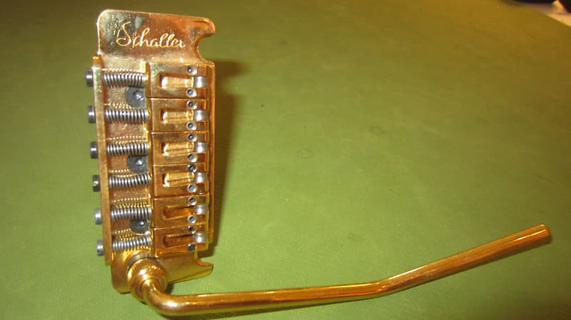 Schaller Vintage Tremolo 2 Point Strat Bridge 37mm Block - | Reverb