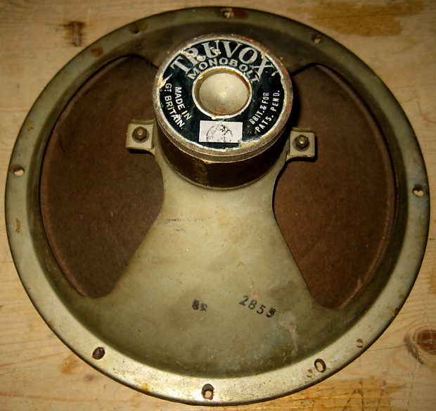 Truvox Monobolt 10" 4 Ohm Vintage Alnico Speaker 1949 FREE | Reverb
