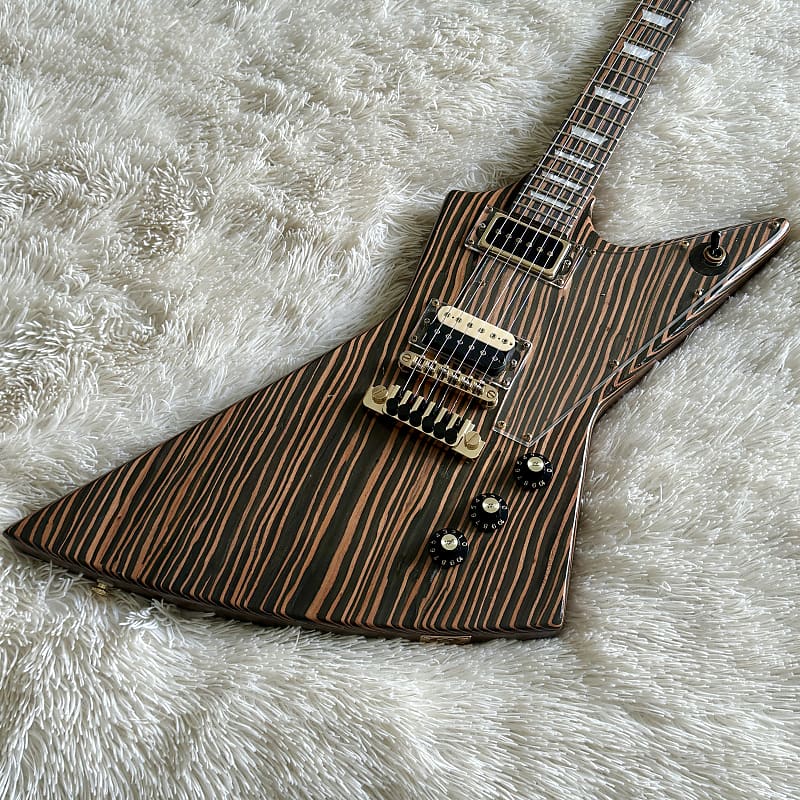 Zebra Explorer Style Electric Guitar | Reverb