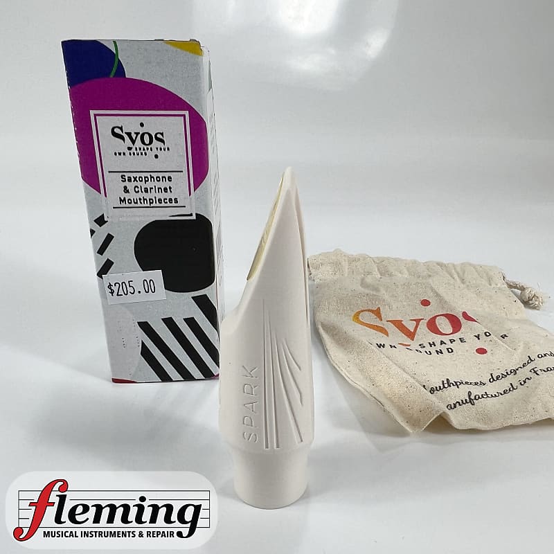 SYOS Spark Alto Mouthpiece 7 in White | Reverb