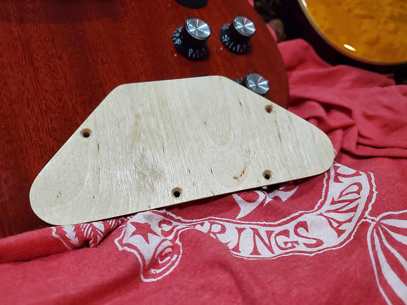 SG Wooden Control Cavity Cover - Natural | Reverb