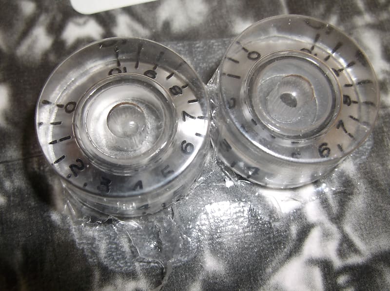 Speed Knobs (2) For Guitar - CLEAR | Reverb