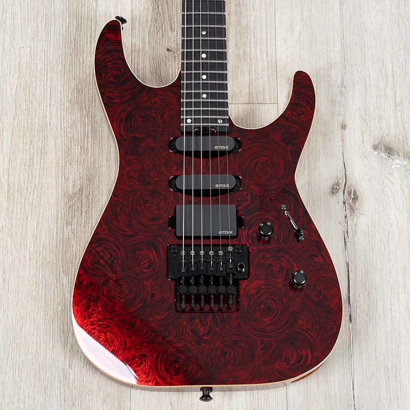 ESP USA M-III FR Guitar, Ebony Fretboard, EMG HSS Pickups, | Reverb