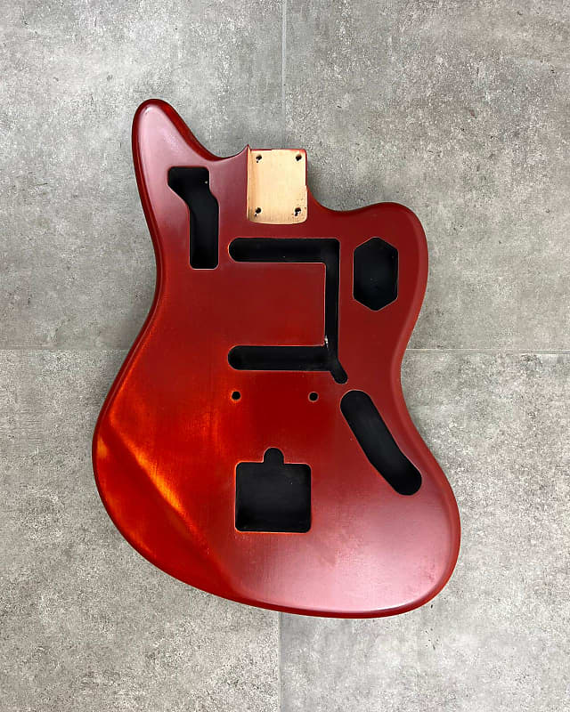 Jaguar body relic red | Reverb