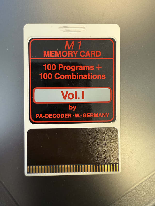 PA Decoder Rare Korg M1 Program and Combi Card | Reverb