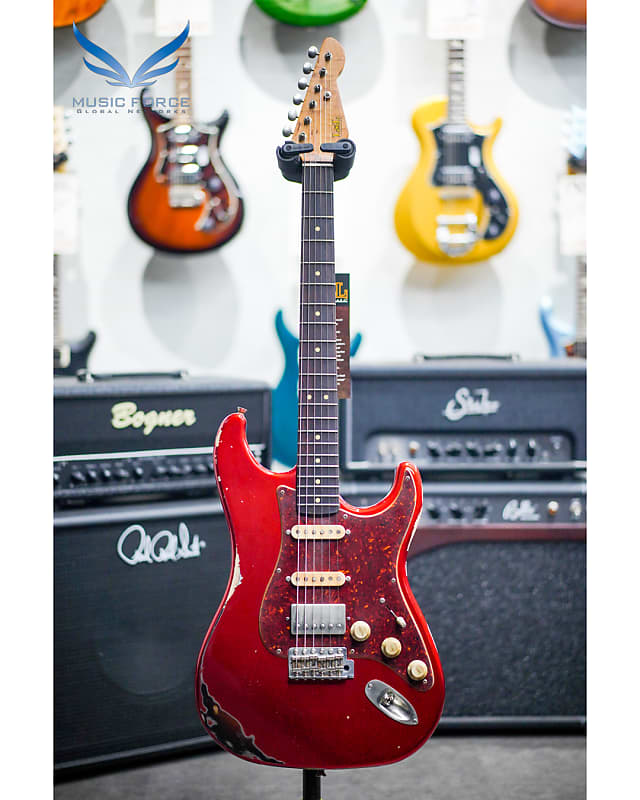 LSL Saticoy HSS-'Candy Apple Red over 3TSB'(Custom Color) | Reverb