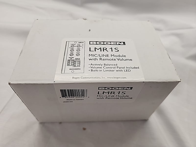 Bogen Lmr1s Line Mic Advanced Input Module Reverb