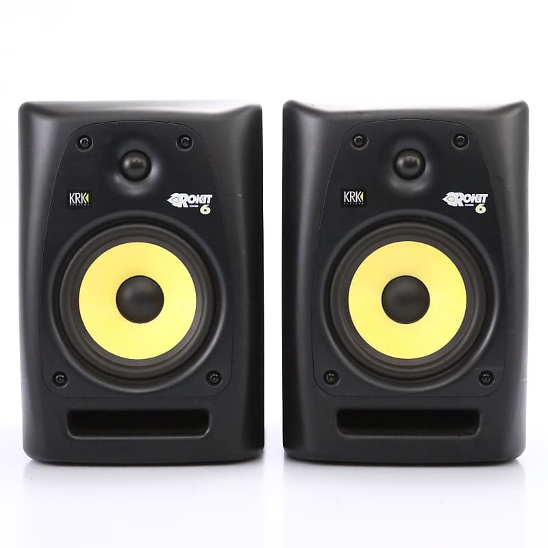 KRK ROKIT 6 Two-Way Active Studio Monitor Pair #51240 | Reverb