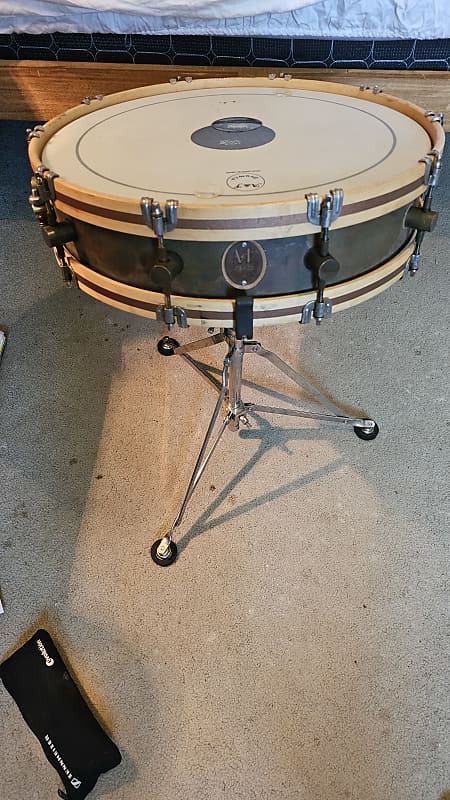 A&F Drum Co. Raw Brass Gun Shot 4x18 Snare w/Stand | Reverb