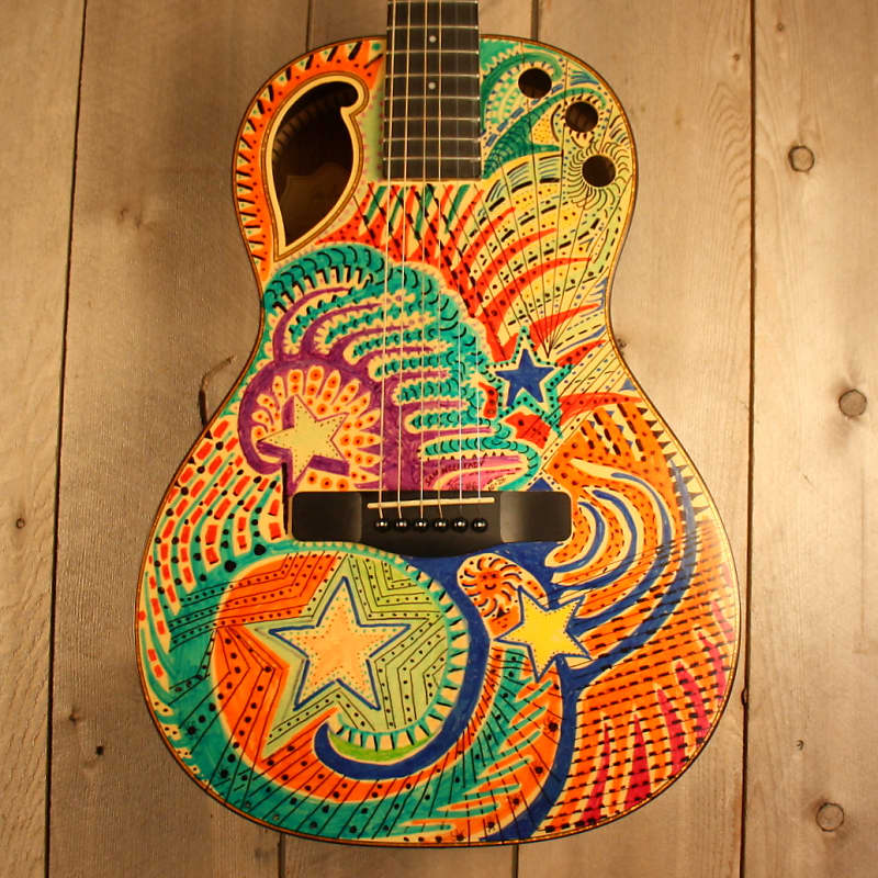 Greg Bennett by Samick GPH 100 SRE CUSTOM ART GUITAR # 6 | Reverb