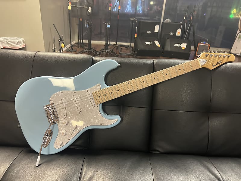 Sawtooth ES strat - Daphne Blue | Reverb