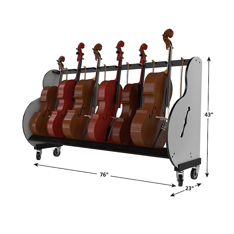 The Band Room Mobile 6-Cello Rack BRC6 | Reverb