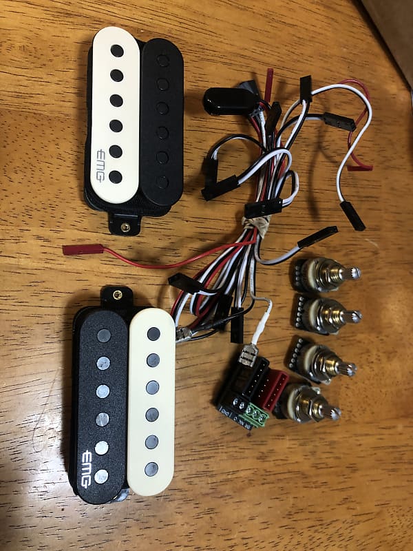 EMG EMG Jim Root JR Daemonum Humbucker Pickup Set, Zebra | Reverb
