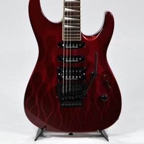 Jackson DK2 Dinky Japan Red Ghost Flames | Reverb