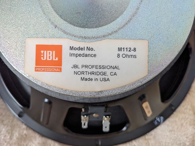12" JBL Factory Replacement Woofer M112-8, 8 Ohms, | Reverb