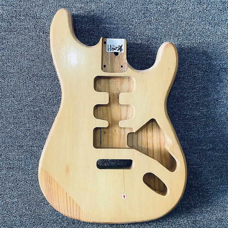 Solid Ash Wood HSS Guitar Body DIY Project | Reverb