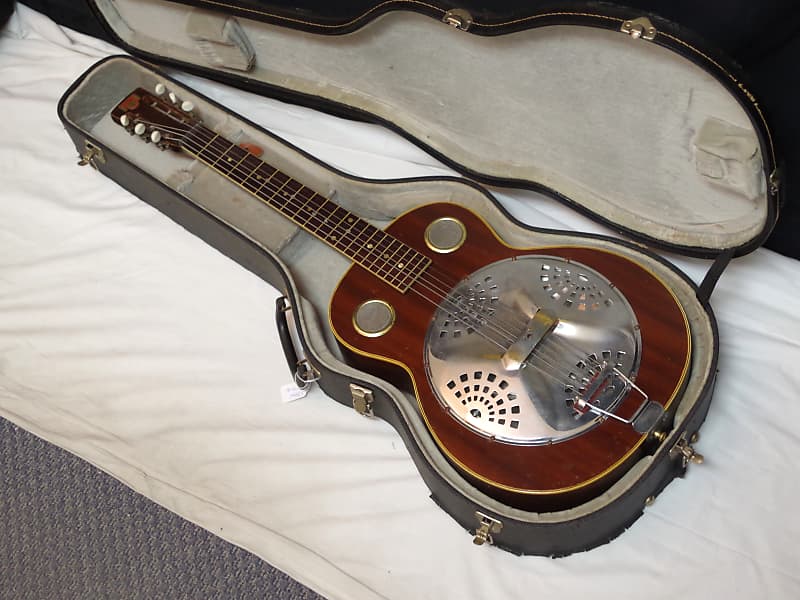 DOBRO square neck Resonator GUITAR w/ Case - used - VINTAGE | Reverb