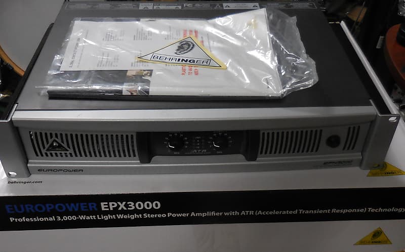 Behringer Europower EPX3000 Stereo Power Amp Amplifier, 3,000 | Reverb