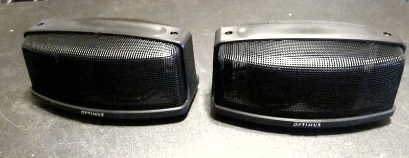 Optimus Linaeum Dipole Ribbon Tweeters 1970's Black Pair | Reverb