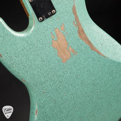 Fender Custom Shop 1964 Jazz Bass Heavy Relic P/J - Seafoam | Reverb