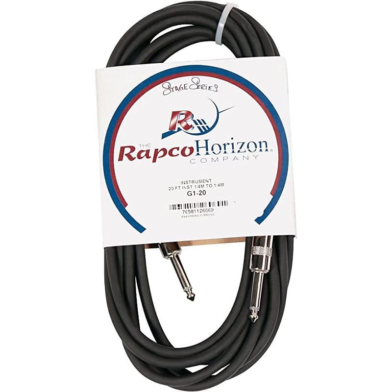 Rapco Horizon Players Series Guitar Cable | 20ft | Reverb