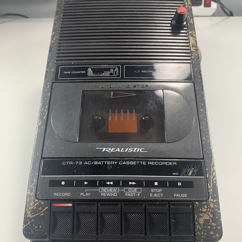 Modified Realistic Cassette Recorder Player Custom Painted | Reverb
