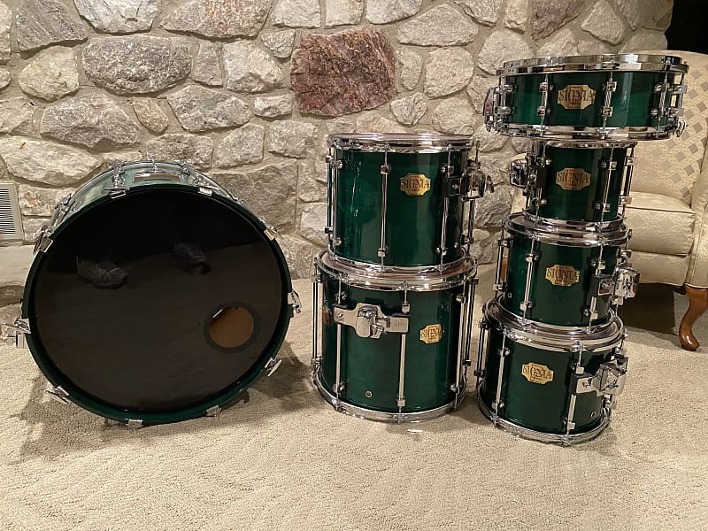 Premier Signia 1990's Emerald Green Includes 8" Tom | Reverb