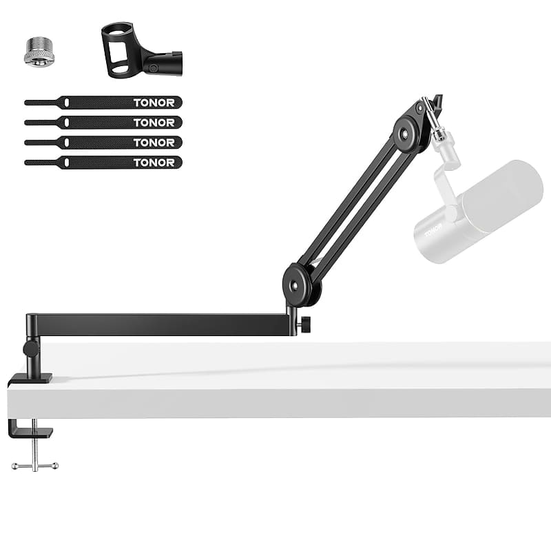 Microphone Boom Arm, Low Profile Mic Arm, Fully Adjustable | Reverb