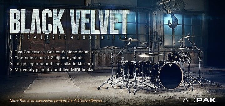 New XLN Audio Addictive Drums 2 Black Velvet Virtual | Reverb