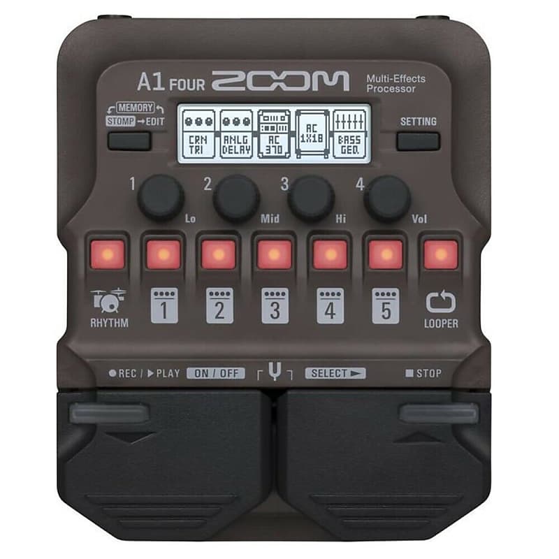 Zoom A1 Four Acoustic Instrument Multi-Effects Processor | Reverb