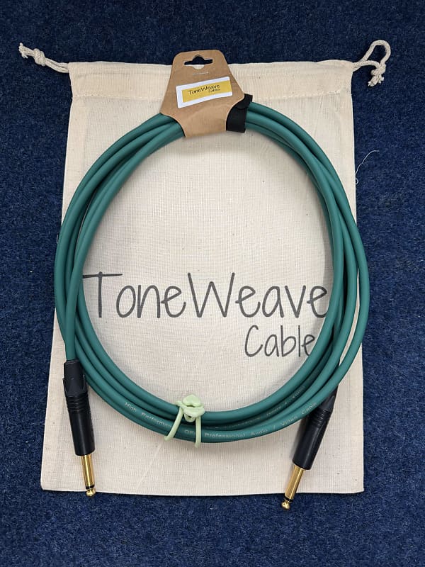 ToneWeave Green OFC/PVC Instrument Cable 12ft ST/ST | Reverb