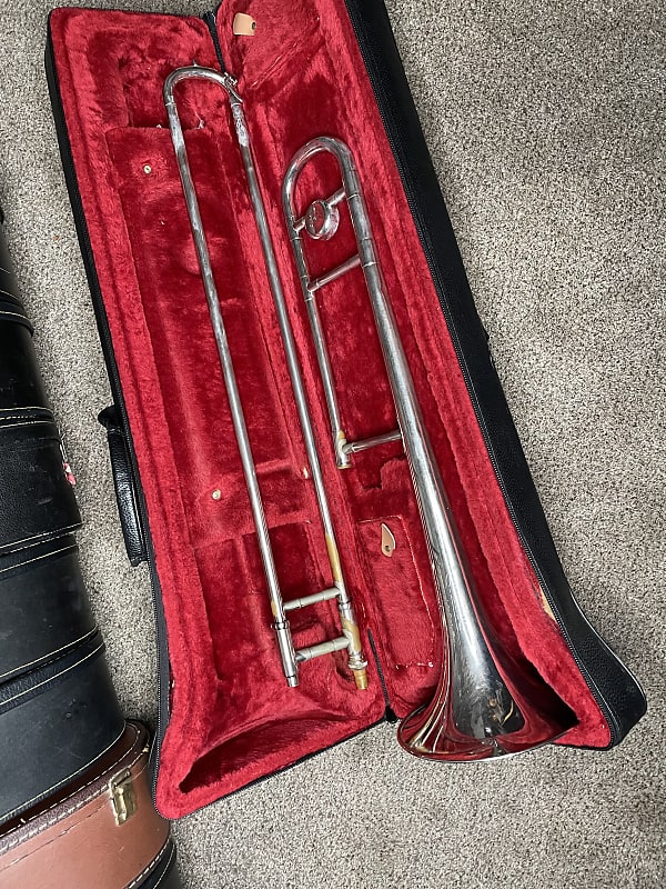 olds studio trombone - silver finish, nice player | Reverb