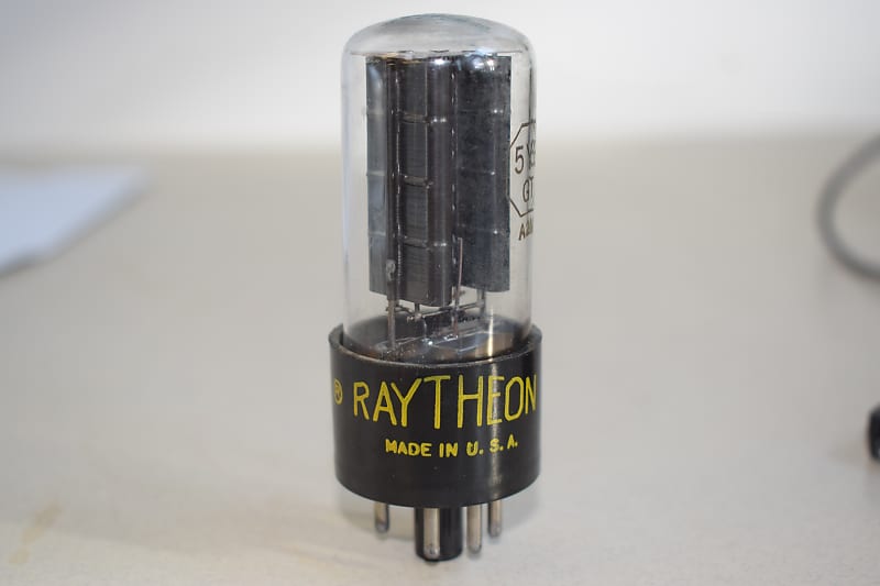 1950s Raytheon 5Y3GT Guitar Tube Amp Rectifier Tube - Black | Reverb
