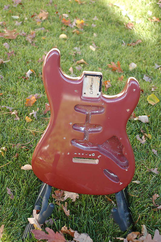 Dimarzio Stratocaster Body 80s Maroon Reverb
