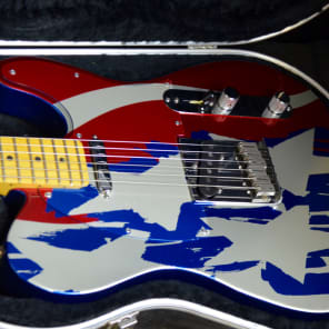 Fender Telecaster-Aluminum 1995 Red White and Blue | Reverb