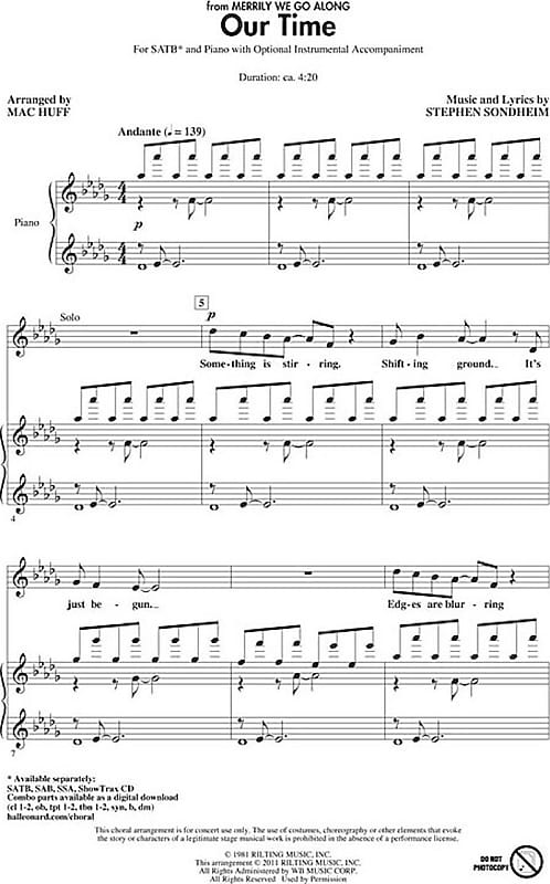 Our Time - (from Merrily We Roll Along) | Reverb