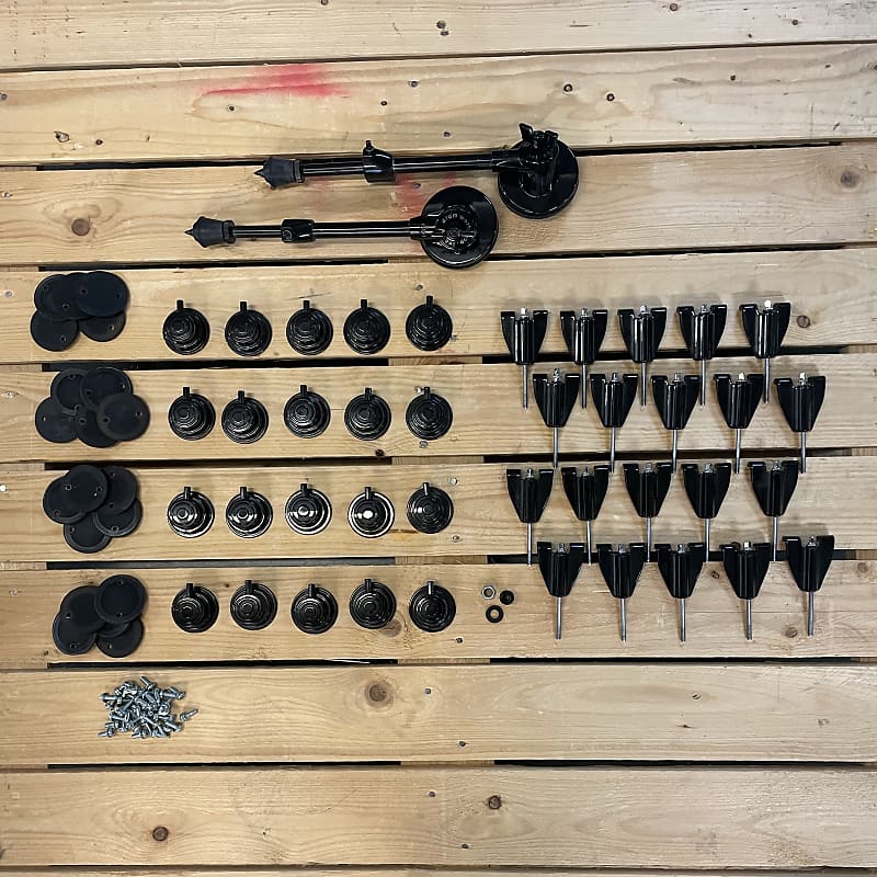 DW Collector full bass drum black hardware set, lugs, claws, | Reverb