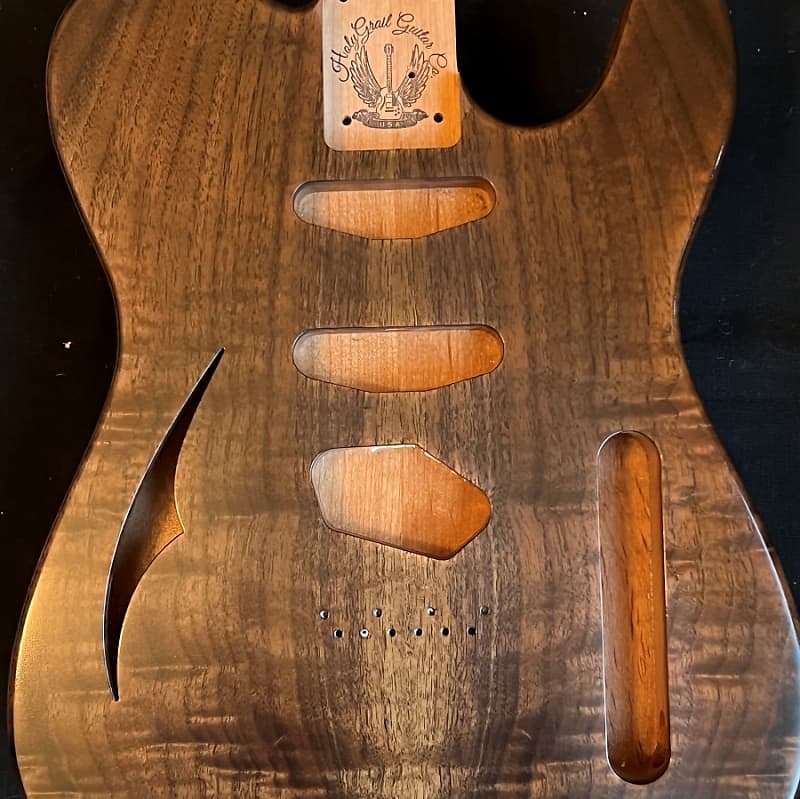 Holy Grail Guitar Company Telecaster Body (Alder with Figured | Reverb