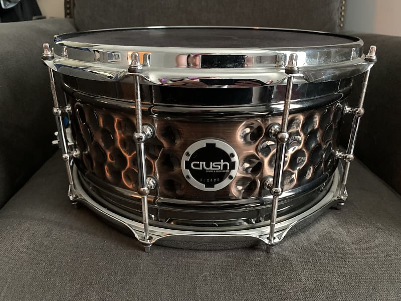 Crush 6.5x14 Hammered Steel/Brass Snare Drum 2020’s | Reverb