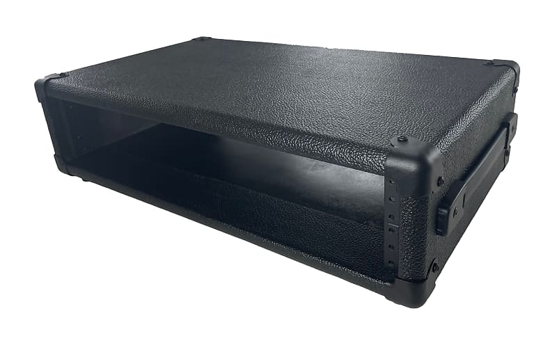 PROCRAFT 2U 12" Deep Rack Case in Black Tolex Wrap - Side | Reverb