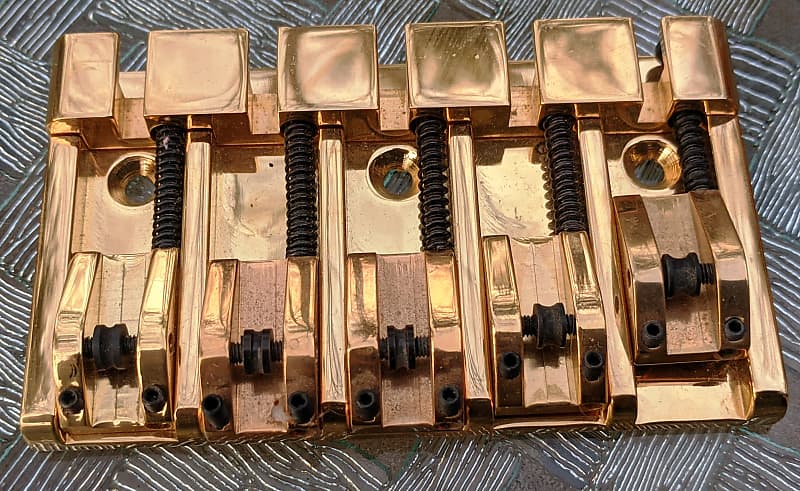 OEM ABM 3565C19 Bass Bridge, 5-String, 3D Roller Saddles, | Reverb